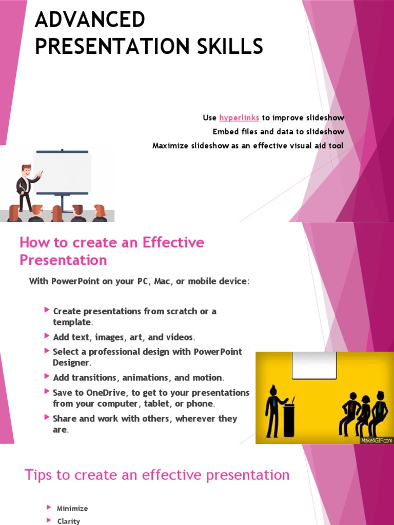 SHS - Advanced Presentation Skills | PDF | Hyperlink | Microsoft Power ...