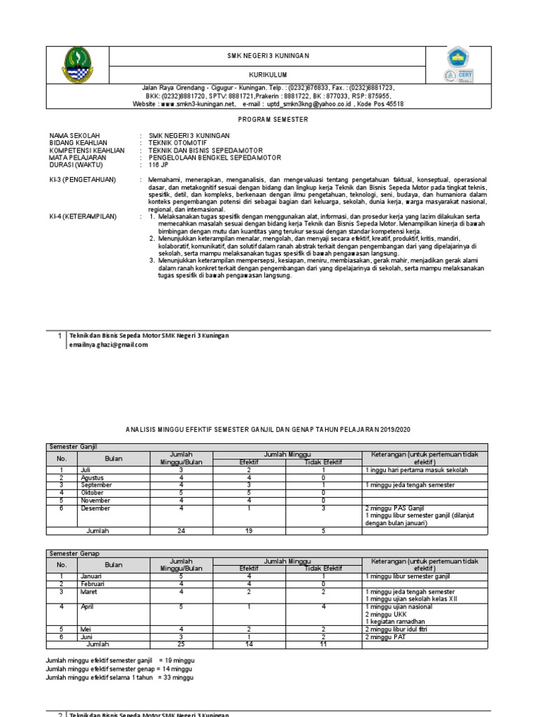 Pengelolaan Bengkel Sepeda Motor - Promes PBSM | PDF Pengelolaan Bengkel Sepeda Motor - Promes PBSM | PDF