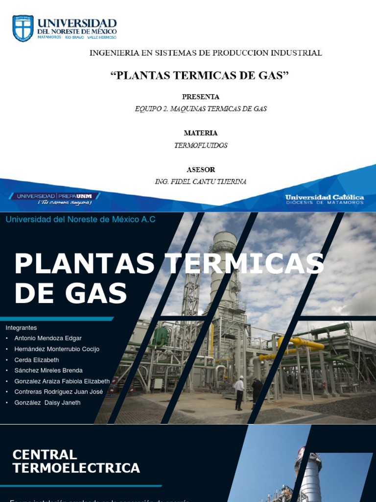 Plantas Termicas de Gas | PDF | Cogeneración | Vapor
