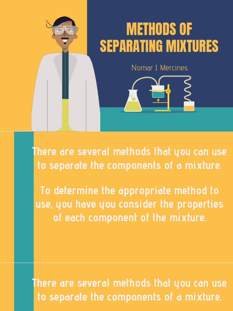 Methods - of - Separating - Mixtures | PDF | Filtration | Mixture
