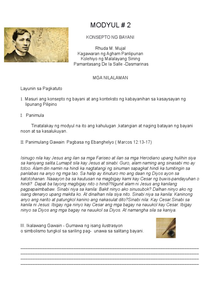 Modyul 2 Konsepto NG Bayani | PDF