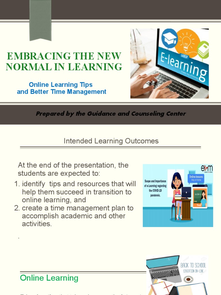 Updated - Embracing The New Normal in Learning | PDF | Educational ...