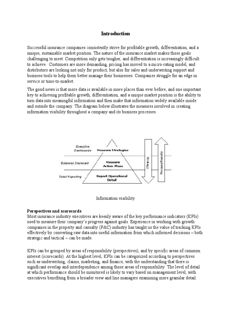 KPI Insurance Industry | PDF | Insurance | Performance Indicator