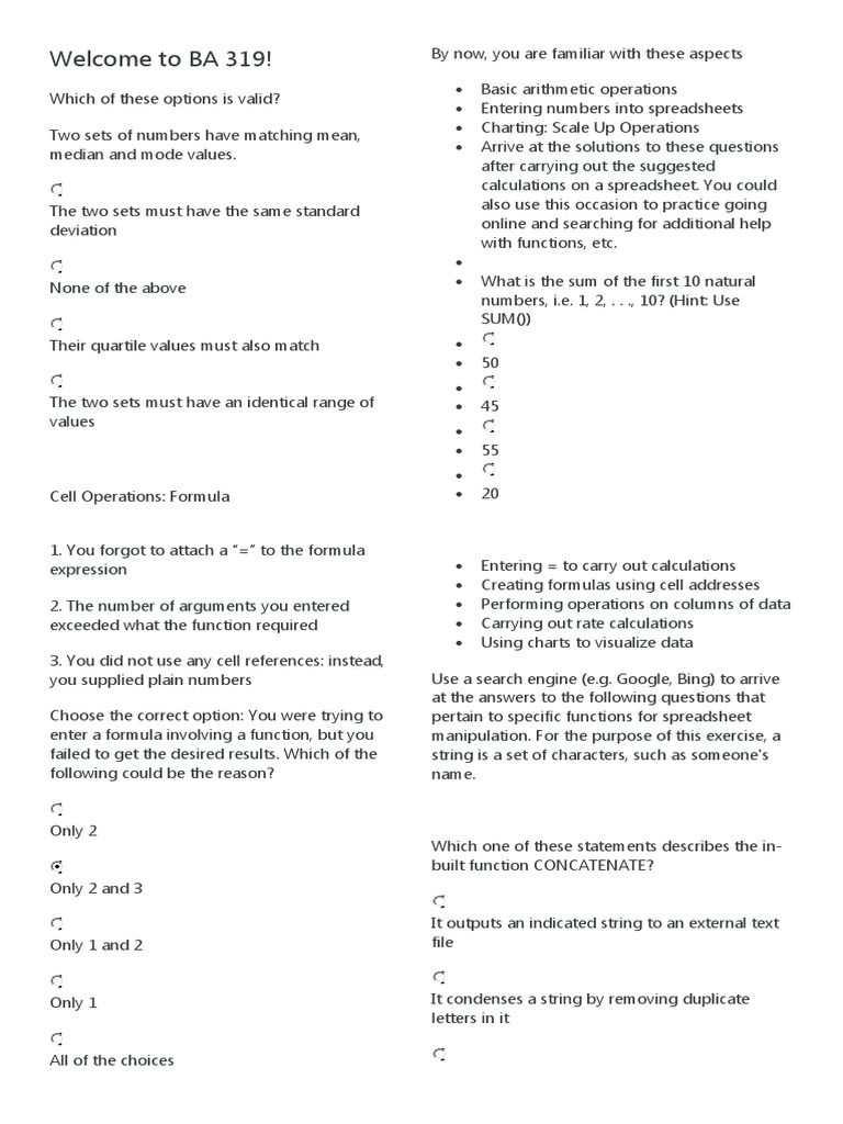 Spreadsheet Tutorial | PDF | Comma Separated Values | Spreadsheet