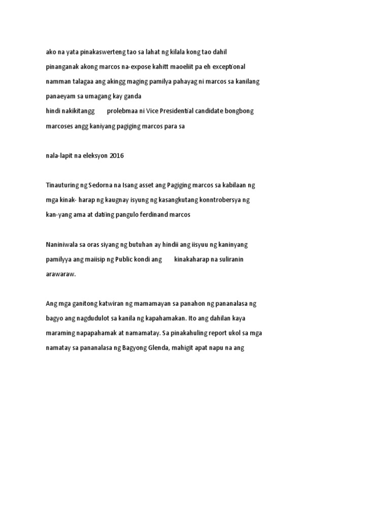 Copy Reading Filipino | PDF