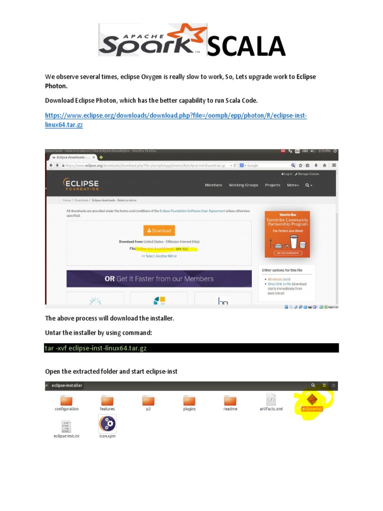 6.spark Scala Eclipse | PDF | Apache Spark | Eclipse (Software)