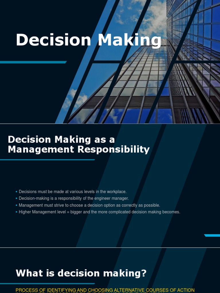 Decision Making | PDF | Decision Making | Cognition