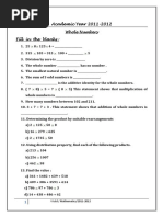Bodmas Rule Worksheet | PDF | Algebra | Mathematical Objects