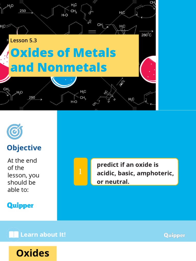 Understanding Nonmetal Oxides | PDF | Oxide | Metals