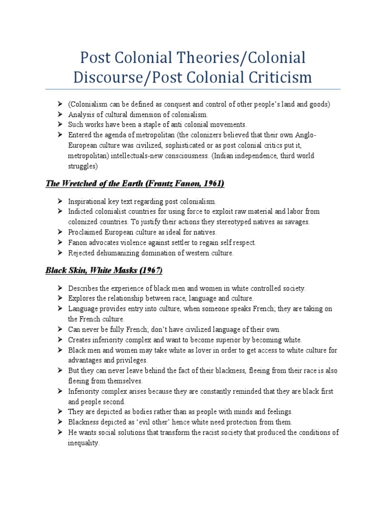 Post Colonial Theories/Colonial Discourse/Post Colonial Criticism | PDF | Orientalism