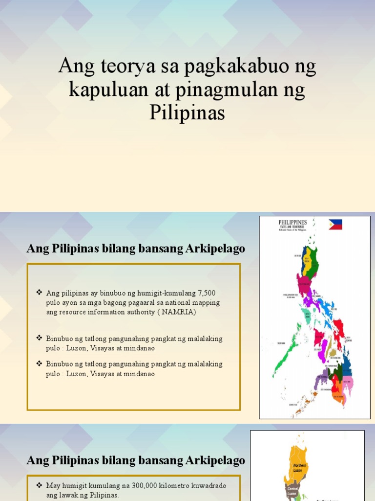 Lesson 5 - Teoryang Pinagmulan NG Pilipinas | PDF