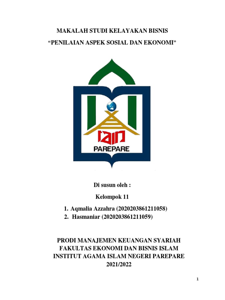 Penilaian Aspek Sosial dan Ekonomi Bisnis | PDF