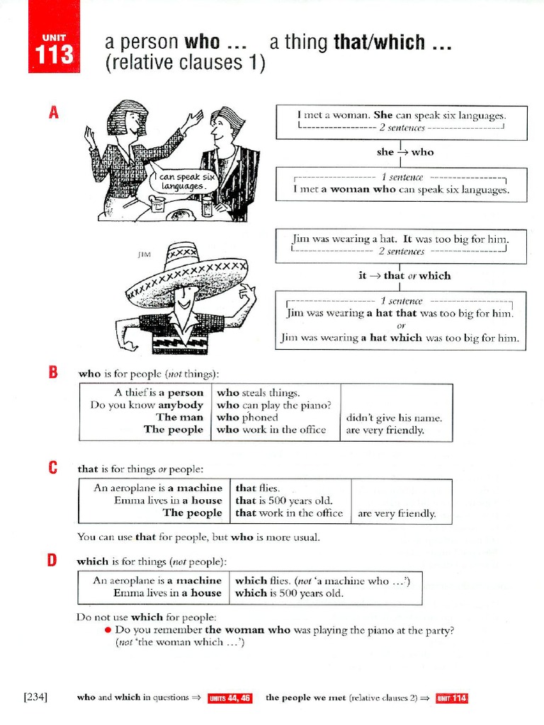 Relative Clauses 1 y 2 | PDF