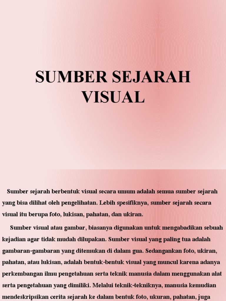 Sumber Sejarah Visual: Kelebihan dan Kekurangan | PDF | Ilmu Sosial