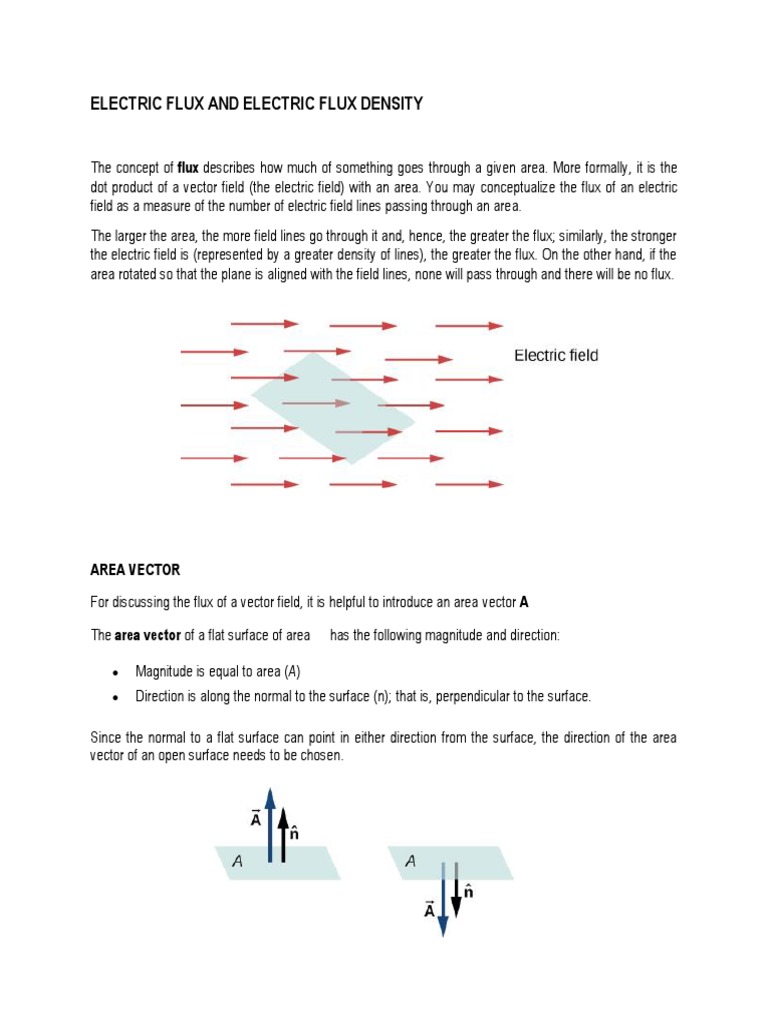 Electric Flux | PDF | Flux | Euclidean Vector