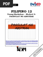 FIL 12-LA-Q2-Module - 7 - Panukalang Proyekto | PDF