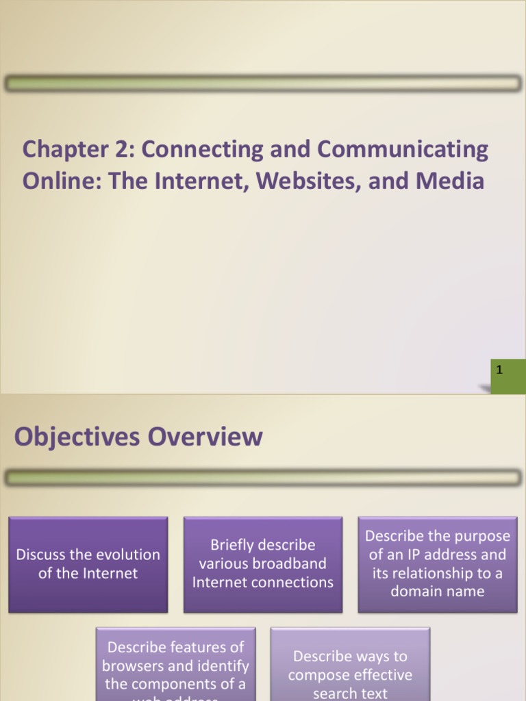 Lecture2 Connecting and Communicating Online | PDF | Internet | World Wide Web