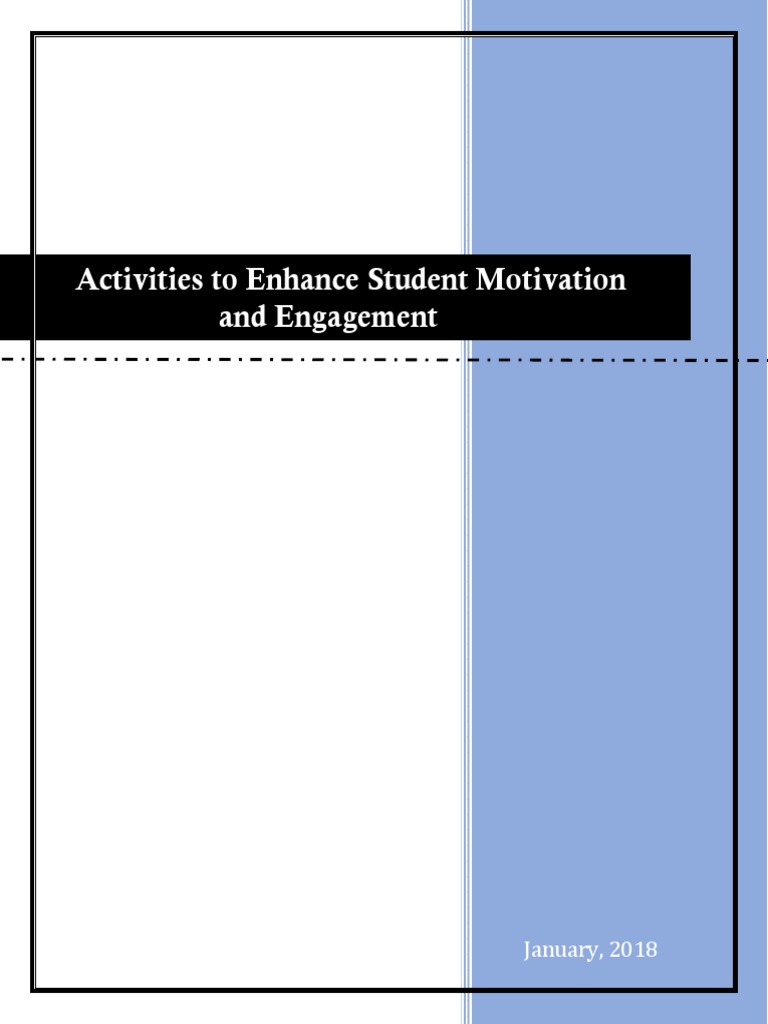 Activities To Enhance Student Motivation and Engagement | PDF ...