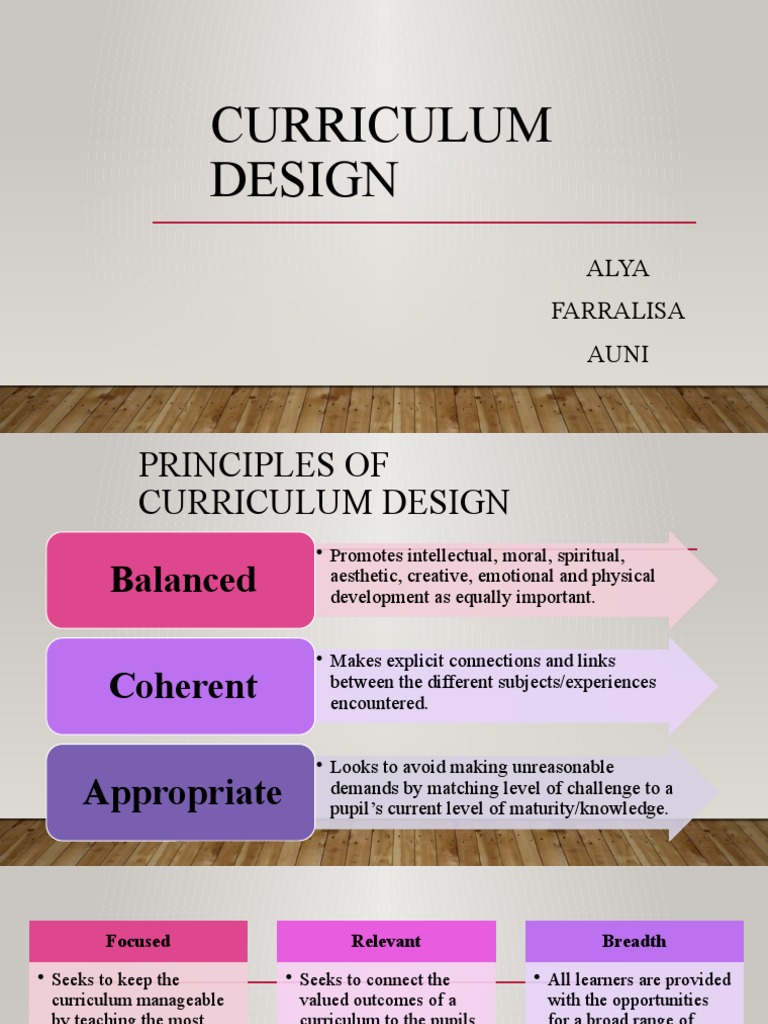 Curriculum Design | PDF | Curriculum | Teachers