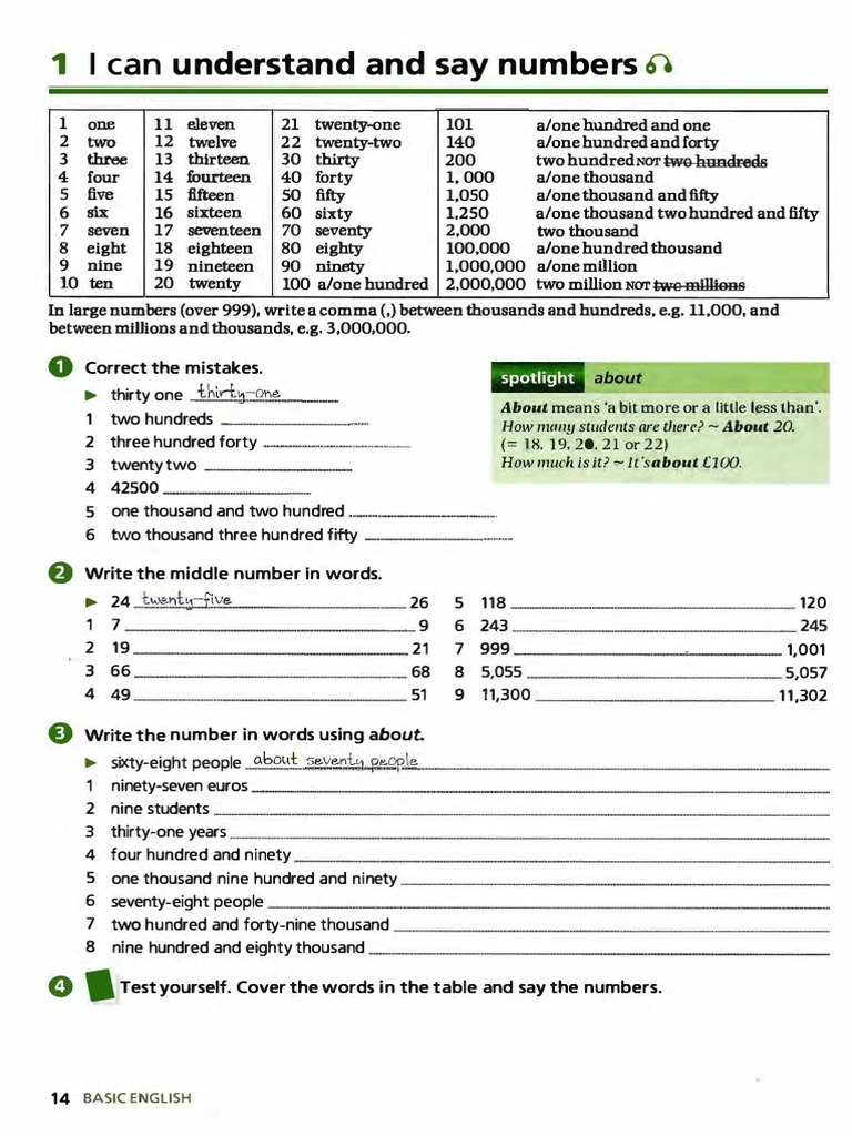 Numbers, Dates and Months | PDF