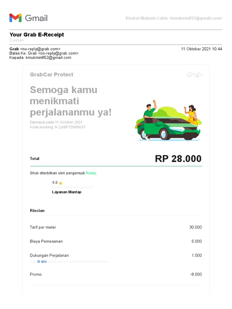 Grab E Receipt | PDF