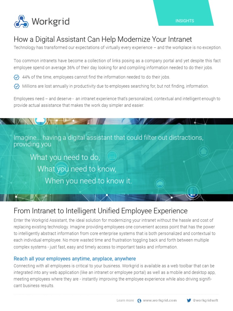 How A Digital Assistant Can Help Modernize Your Intranet | PDF ...