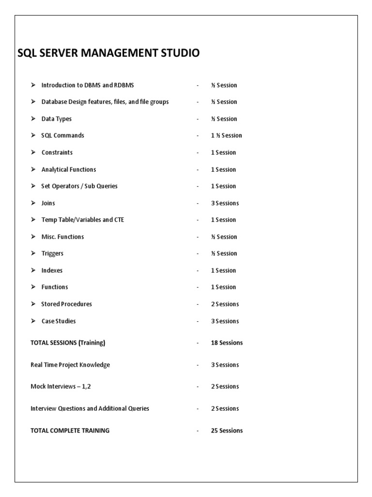 SQL + Power BI Course Content | PDF | Relational Database | Sql
