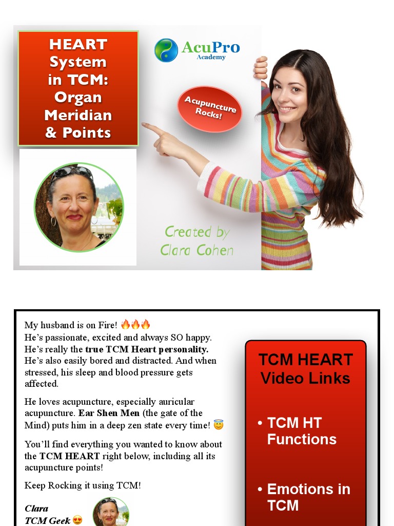 TCM Heart: Acupuncture Points Guide | PDF | Traditional Chinese ...