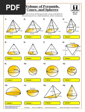 Surface Area And Volume Of Spheres Worksheet Area Of Sphere (Total