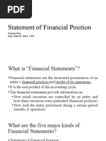 Financial Position Statement Overview | PDF | Equity (Finance ...