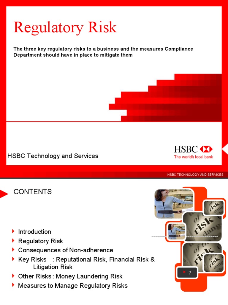 Regulatory Risk: HSBC Technology and Services | PDF | Risk | Hsbc
