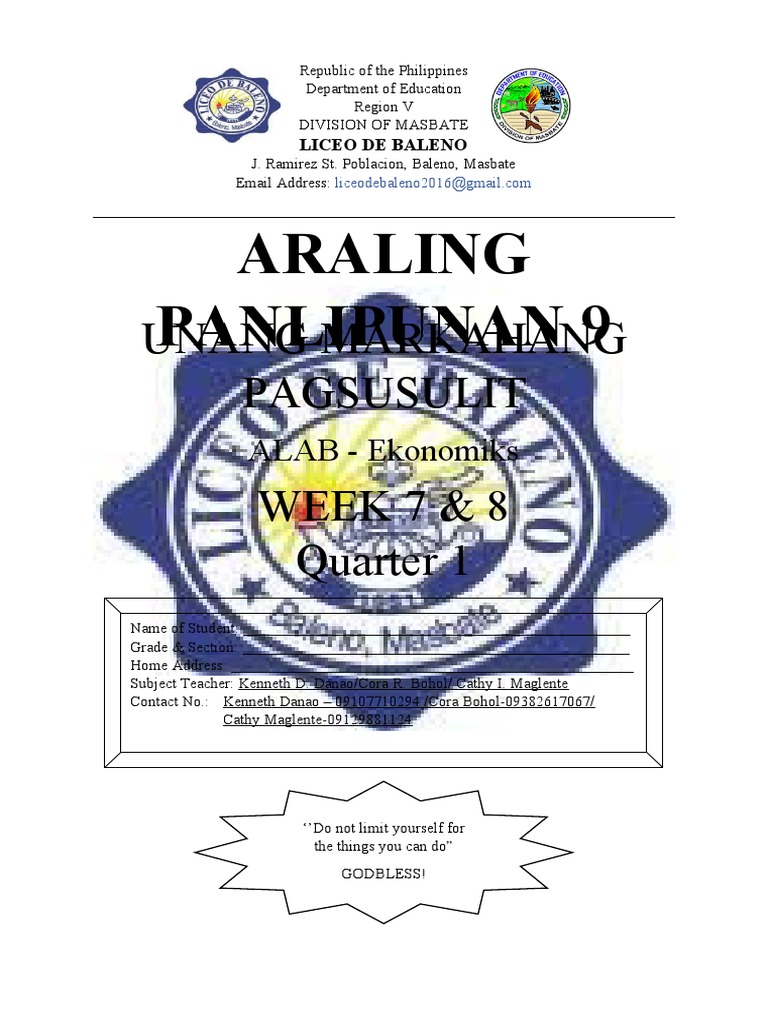 Ap 9 - Week 7 and 8 | PDF