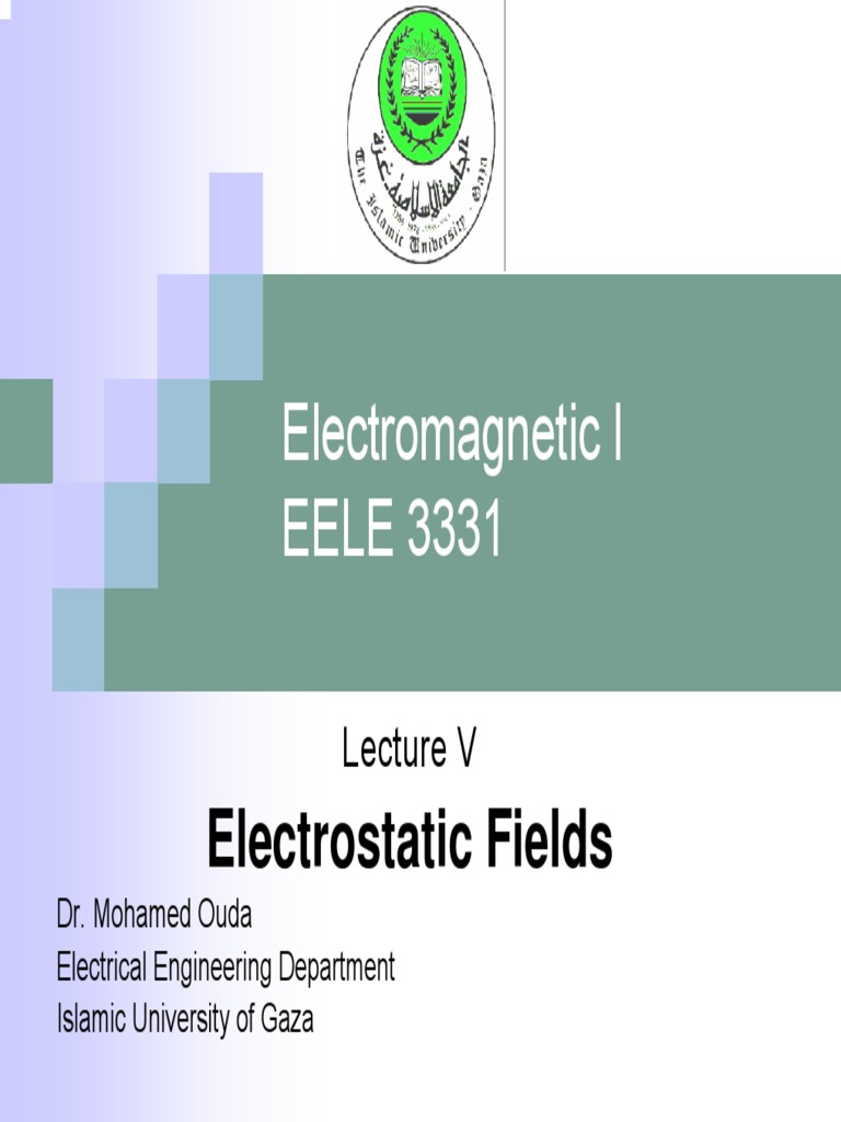 Electromagnetic I EELE 3331: Electrostatic Fields | PDF | Electric ...