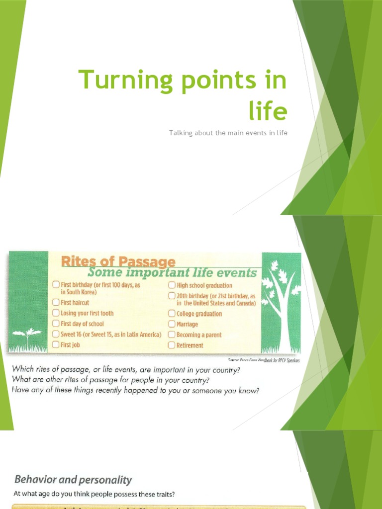 Turning Points in Life | PDF