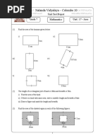 Grade 8 Area, Perimeter and Metric System Test | PDF | Circle ...