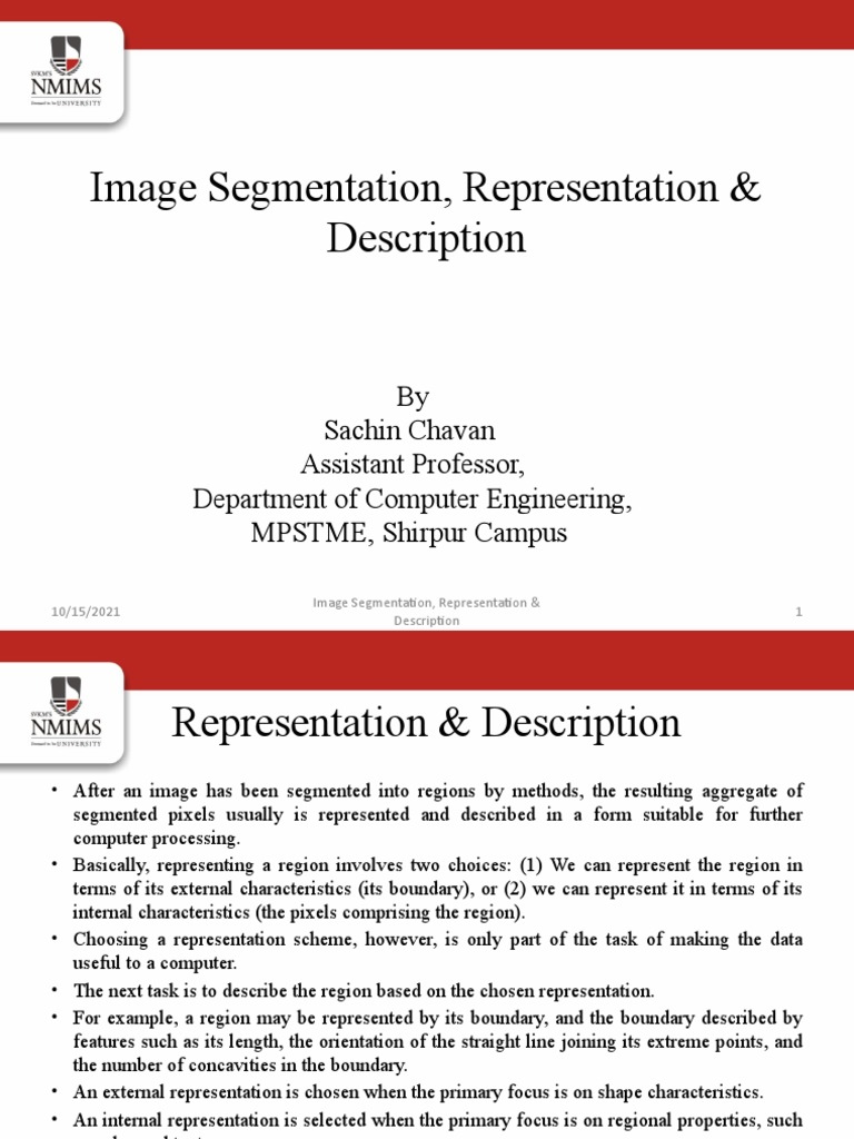 Image Segmentation, Representation & Description | Download Free PDF ...