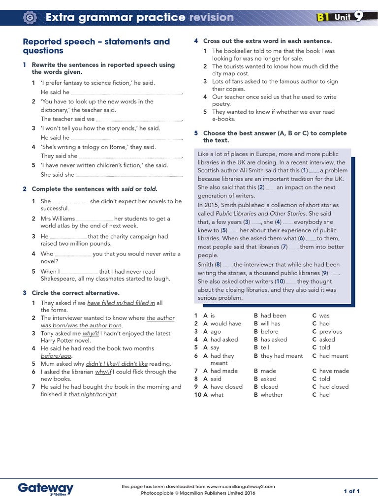 B1 UNIT 9 Extra Grammar Practice Revision | PDF