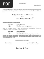 Contoh Undangan Martumpol Batak | PDF