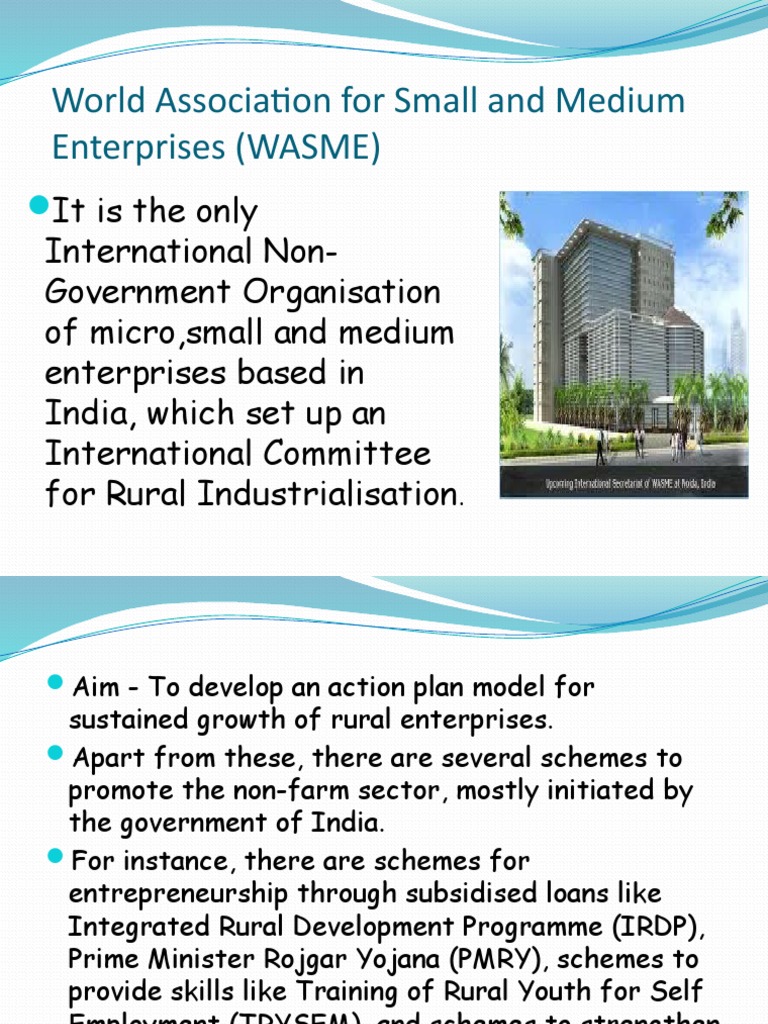 World Association For Small and Medium Enterprises (WASME) | PDF ...