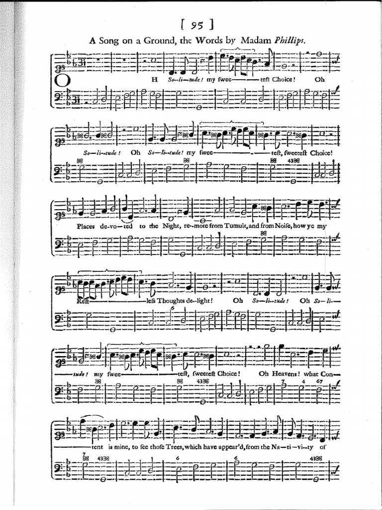 Purcell Oh Solitude Pdf