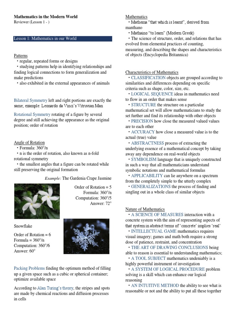 Mathematics in Nature and Applications | PDF | Mathematics | Inequality ...