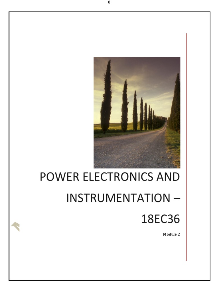 Lecture Notes - 18ec36 - Power Electronics - Module 2 - Raja GV | PDF ...
