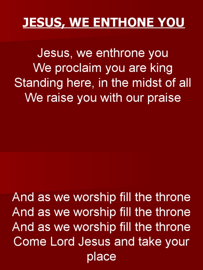 Praise & Worship Line Up | PDF