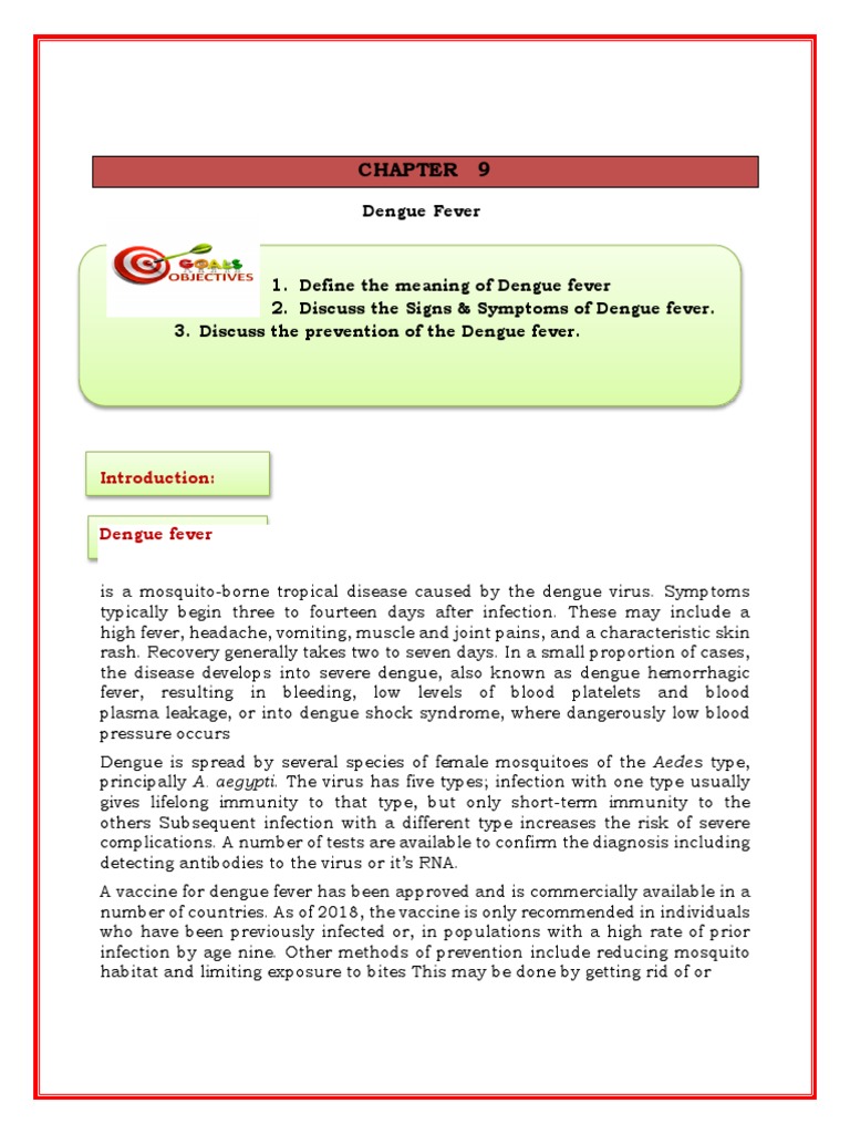 Understanding Dengue Fever: Symptoms & Prevention | PDF | Medical ...