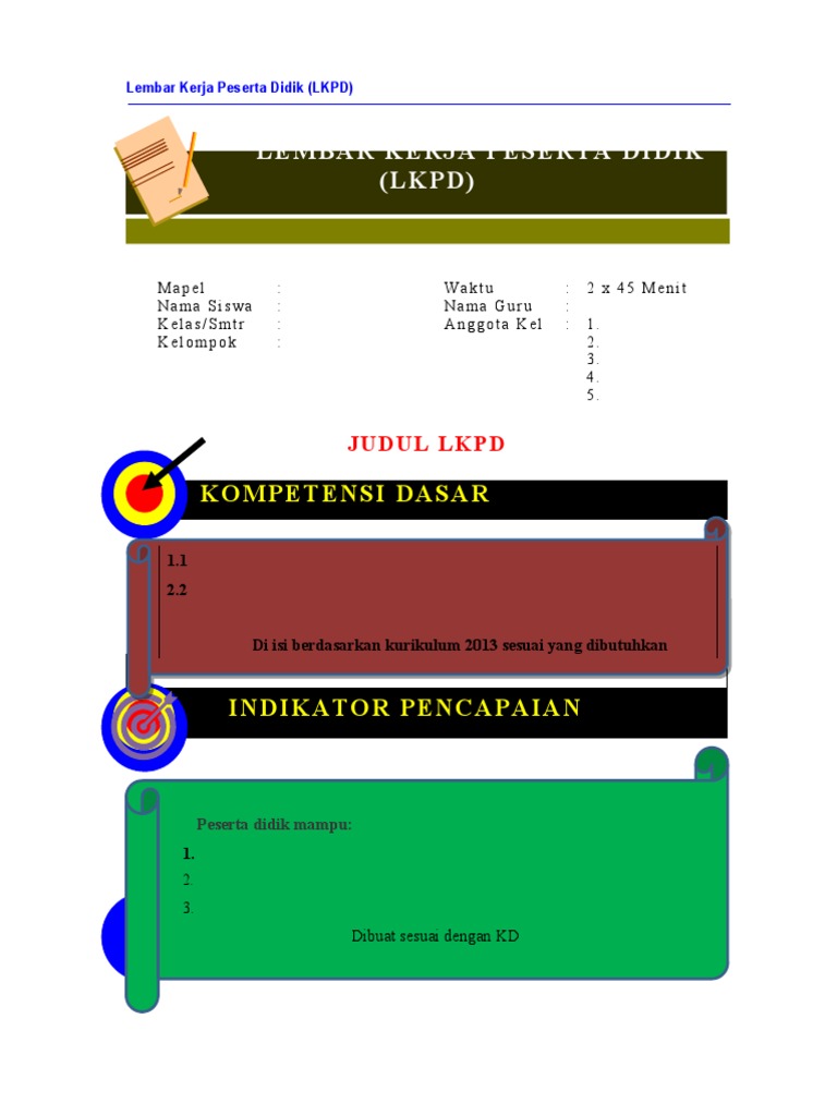 Format LKPD | PDF