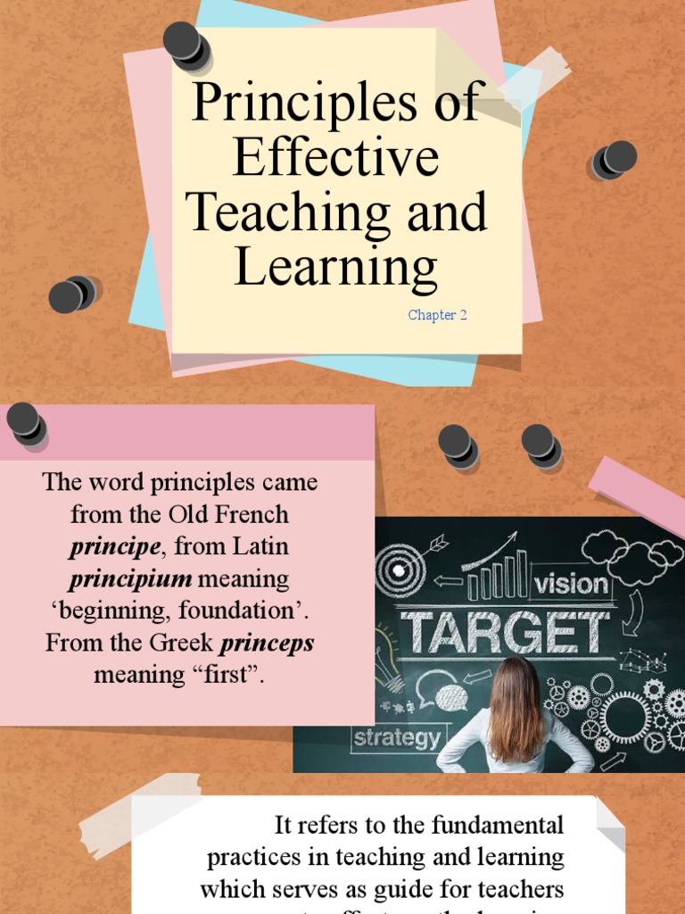 The Twelve Principles of Effective Teaching and Learning: A Summary and ...