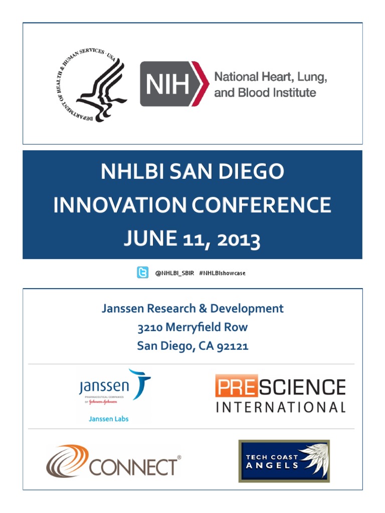 Janssen Research Development 3210 Merryfield Row San Diego Ca 92121 ...