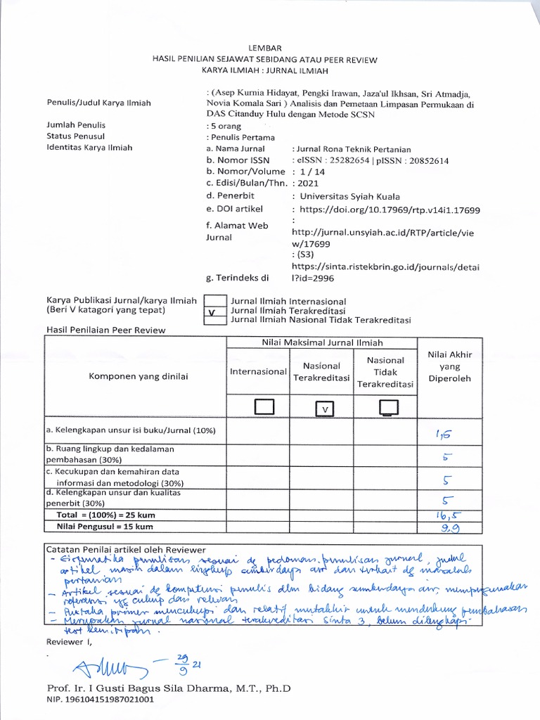 Analisis Dan Pemetaan Limpasan Permukaan Di DAS Citanduy Hulu Dengan Metode SCSN | PDF
