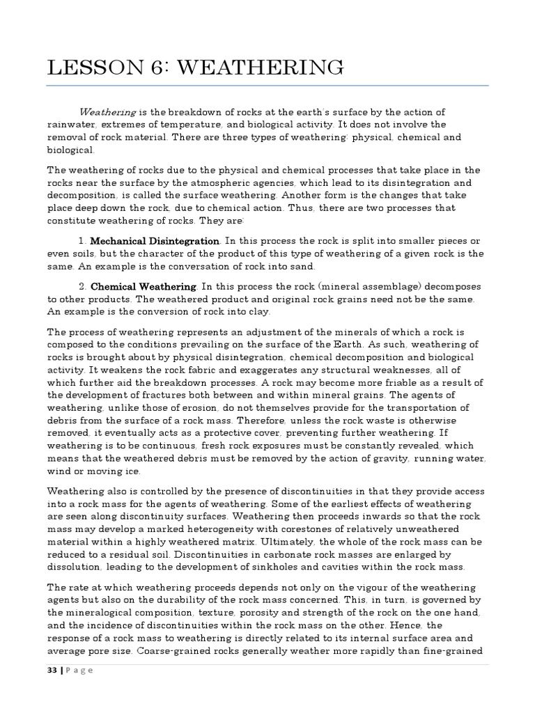 Engineering Geology For Civil Engineers-33-62432432 | PDF | Weathering ...