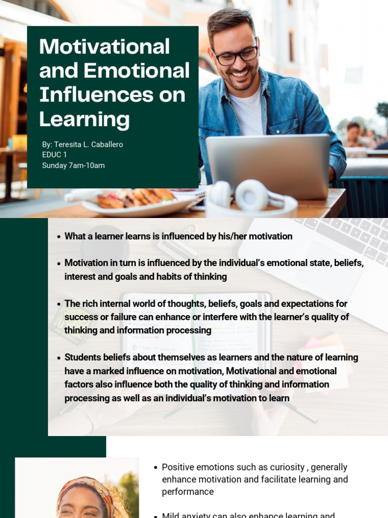 Motivational and Emotional Learning Factors | PDF | Motivation ...